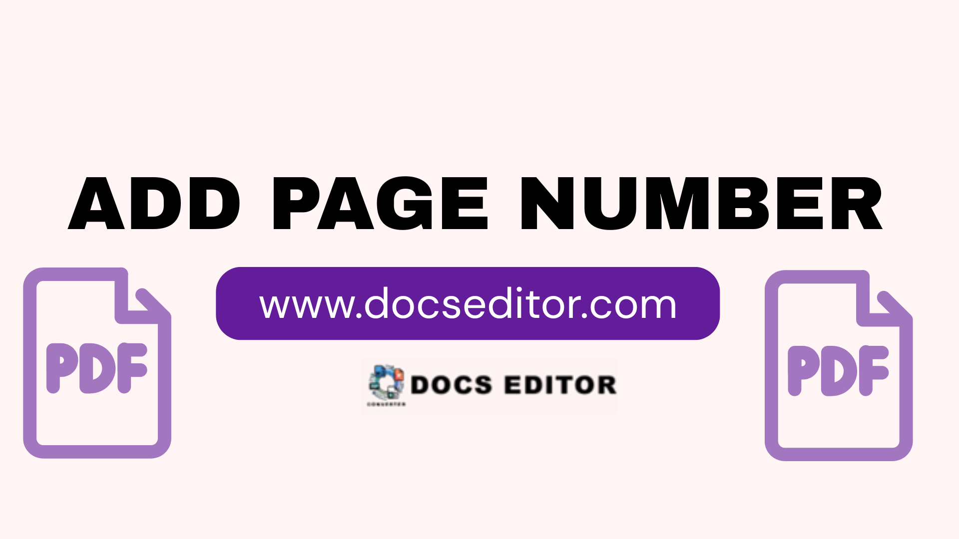 Add Page Number to PDF Online | Free PDF Page Number Tool